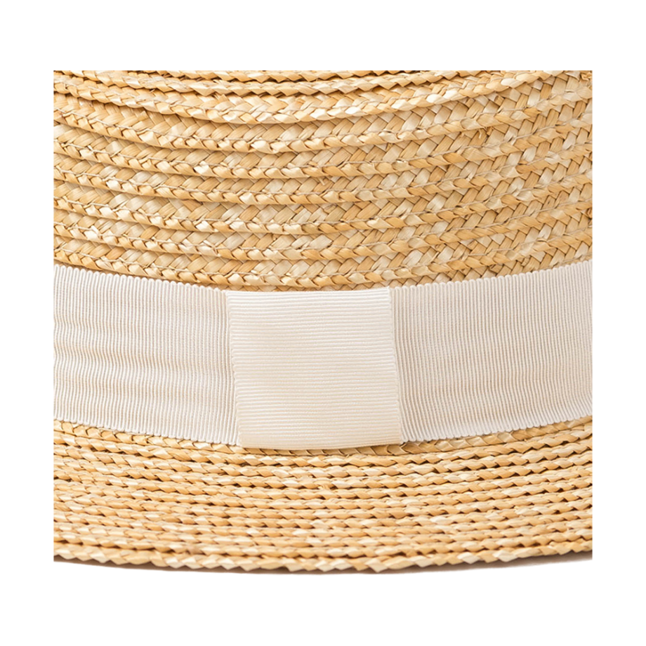 Buy Simple Natural Boater Hat with White Ribbon Online Australia ...