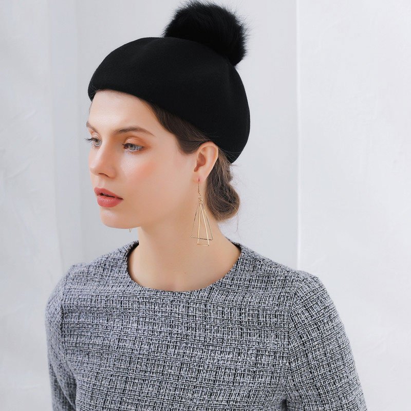 Buy Black Bon Bon Beret Online Australia - Need4 Hats